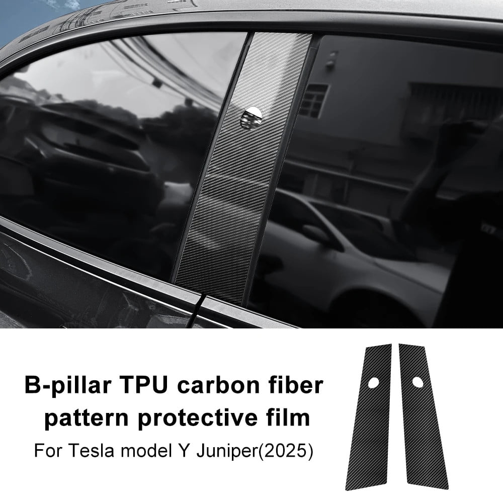 Carbon Fiber Pattern for Tesla Model Y Juniper 2025-up Protective B ...