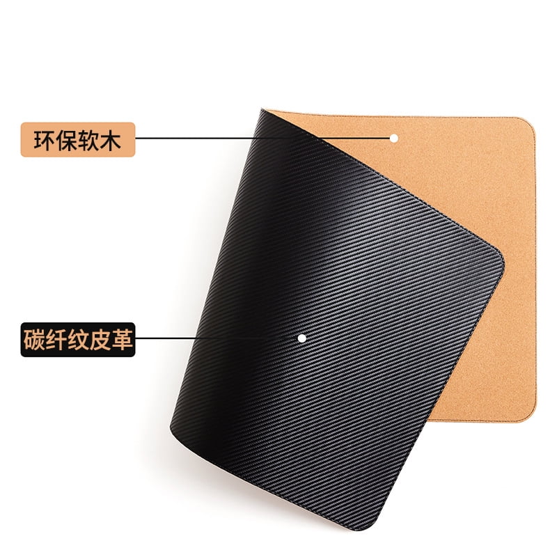 Carbon Fiber Print Large Desk Mat Computer Office Desk Mat PVC Leather ...