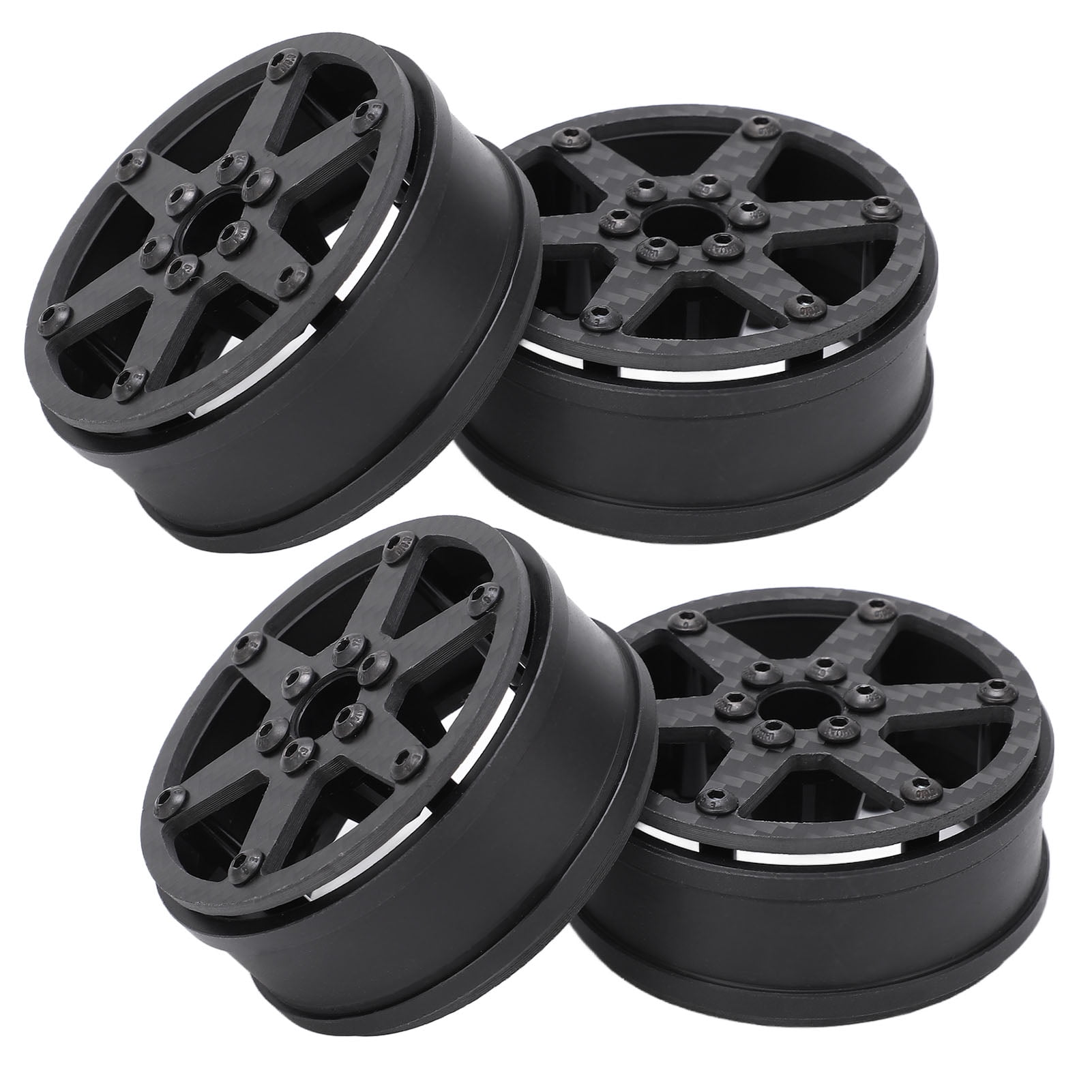Carbon Fiber RC Wheel Set, High Strength Accuracy For 1/10 Scale ...
