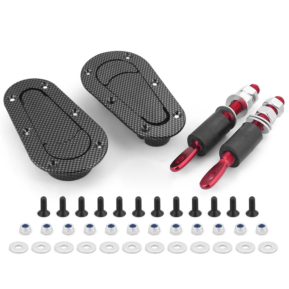 Carbon Fiber-Racing Car Hood Lock, Quick Release, Hood Pins, Keyless ...