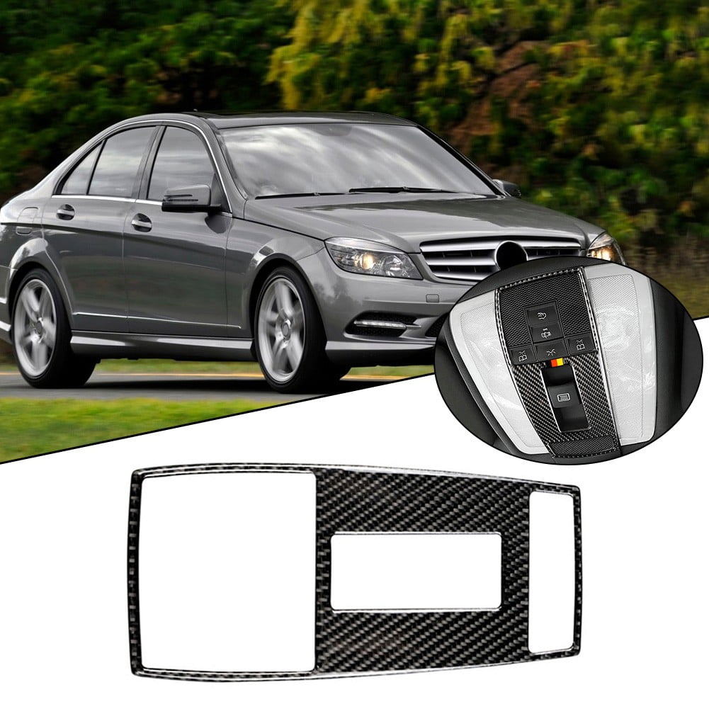 Carbon Fiber Reading Light Panel Cover Decor Trim For Mercedes For Benz ...