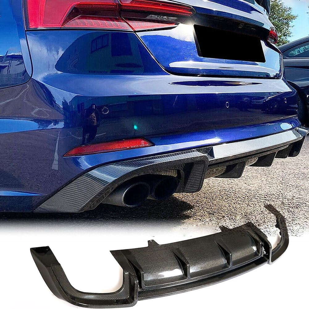 Carbon Fiber Rear Bumper Diffuser Compatible with Audi S5 A5 B9 Sline ...