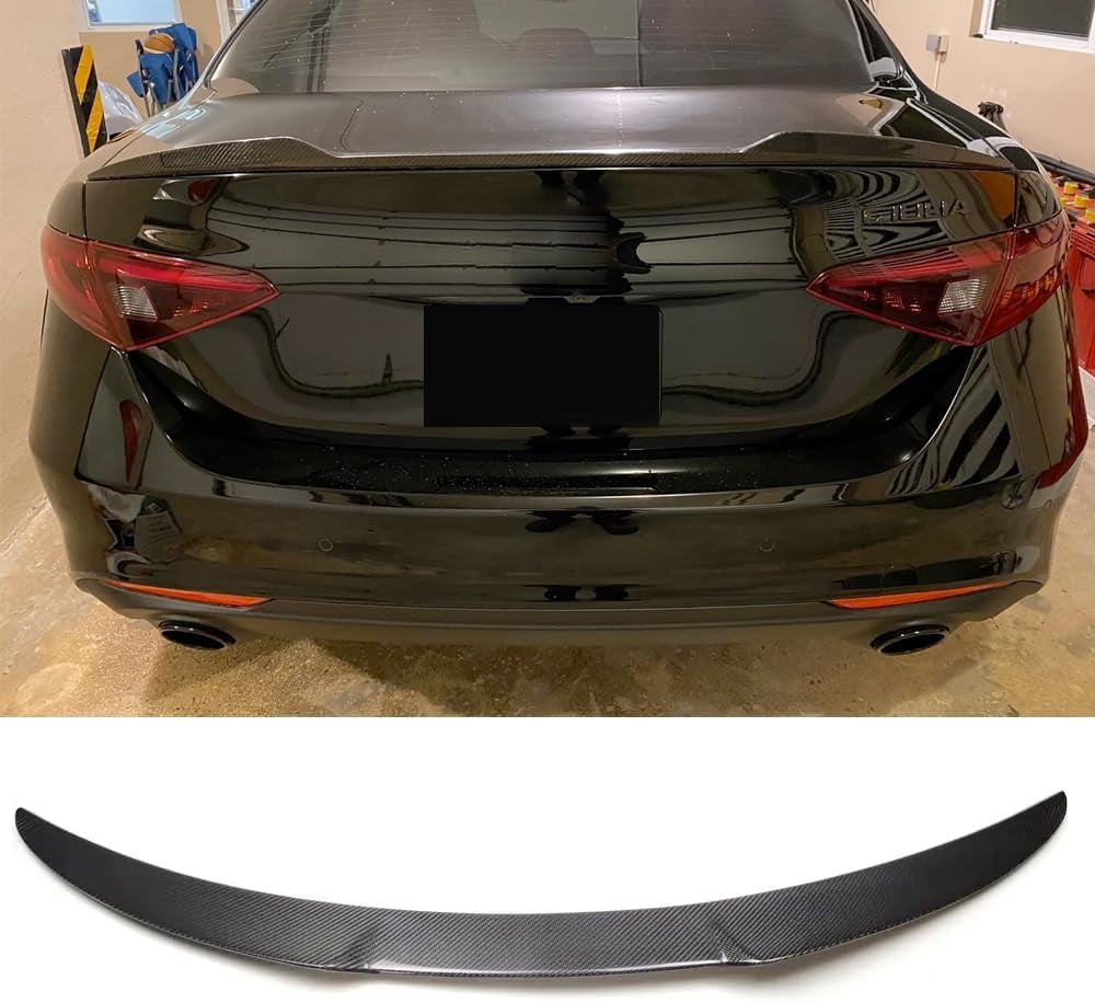 Carbon Fiber Rear Bumper Spoiler for Alfa Romeo Giulia Sedan 2016-2025 ...