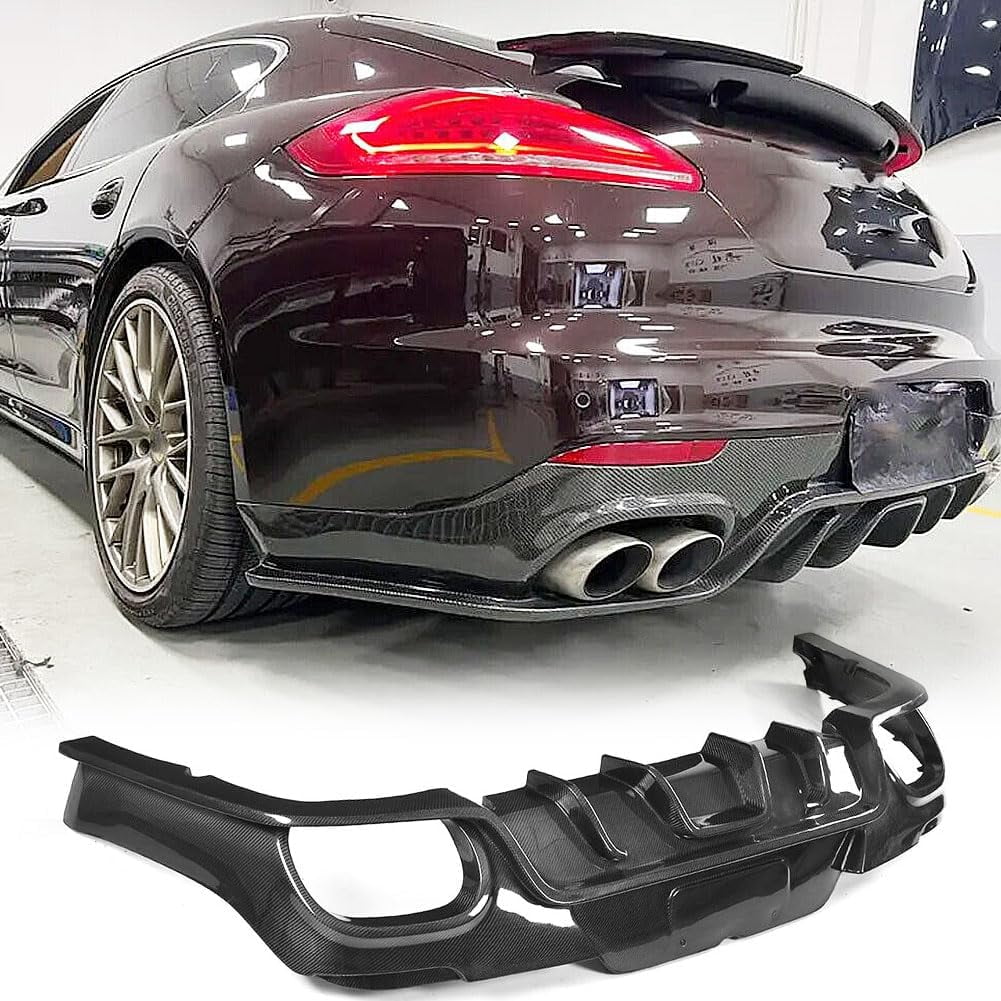Carbon Fiber Rear Diffuser fits for Porsche Panamera 970 2014-2016 ...