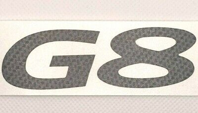Carbon Fiber Rear G8 Emblem Overlay Decal 2008-2009 Pontiac G8 Models ...