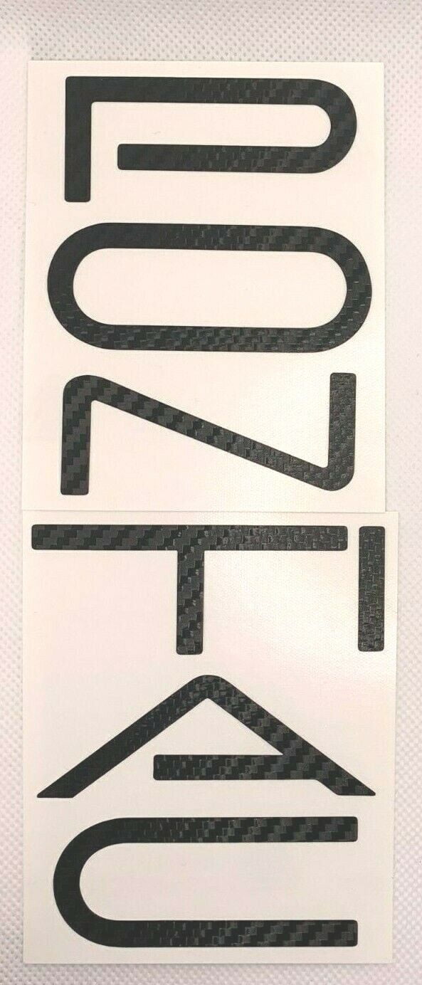 Carbon Fiber Rear Lettering Overlay Decal 1993-2002 Pontiac Firebird ...