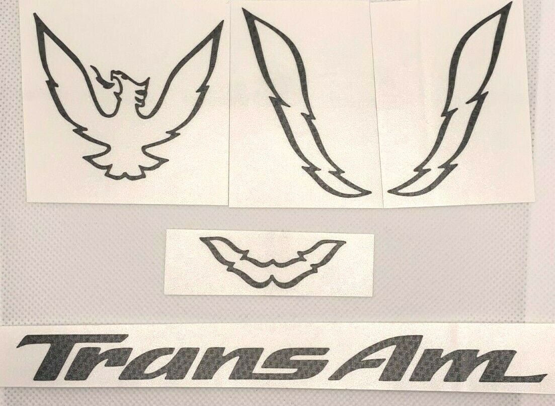 Carbon Fiber Rear Panel Overlay Decal Set 1993-2002 Pontiac Firebird ...