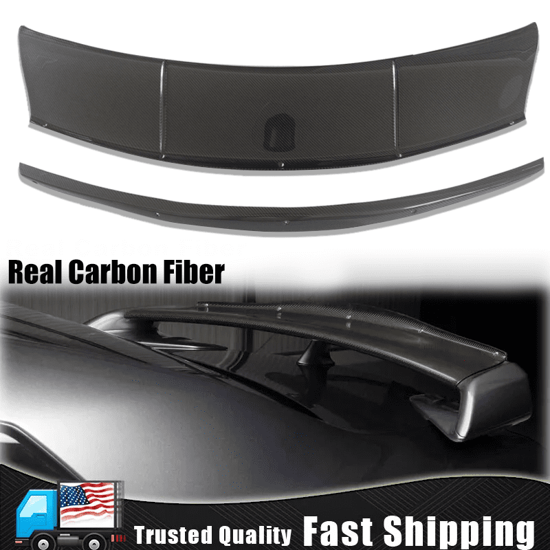 Carbon Fiber Rear Spoiler Trunk Lid Duck Gurney Flap For 2009 2010-2023 ...