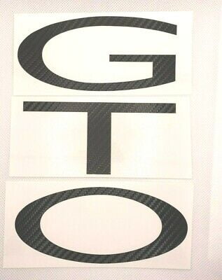 Carbon Fiber Rear Valance "GTO" Overlay Decal 2004-2006 Pontiac GTO ...