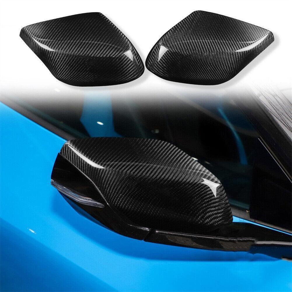 Carbon Fiber Rear View Mirror Covers For Chevrolet C8 For Corvette Z51 ...
