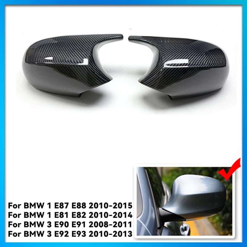 Carbon Fiber-Replacement Rearview Side Mirror Covers Cap For BMW E90 E91 E92 E93 E81 E87 E82 E88 ...