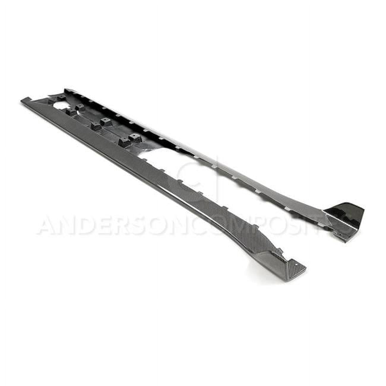 Carbon Fiber Rocker Panel Splitters for 2020 Ford Mustang Shelby GT500 ...