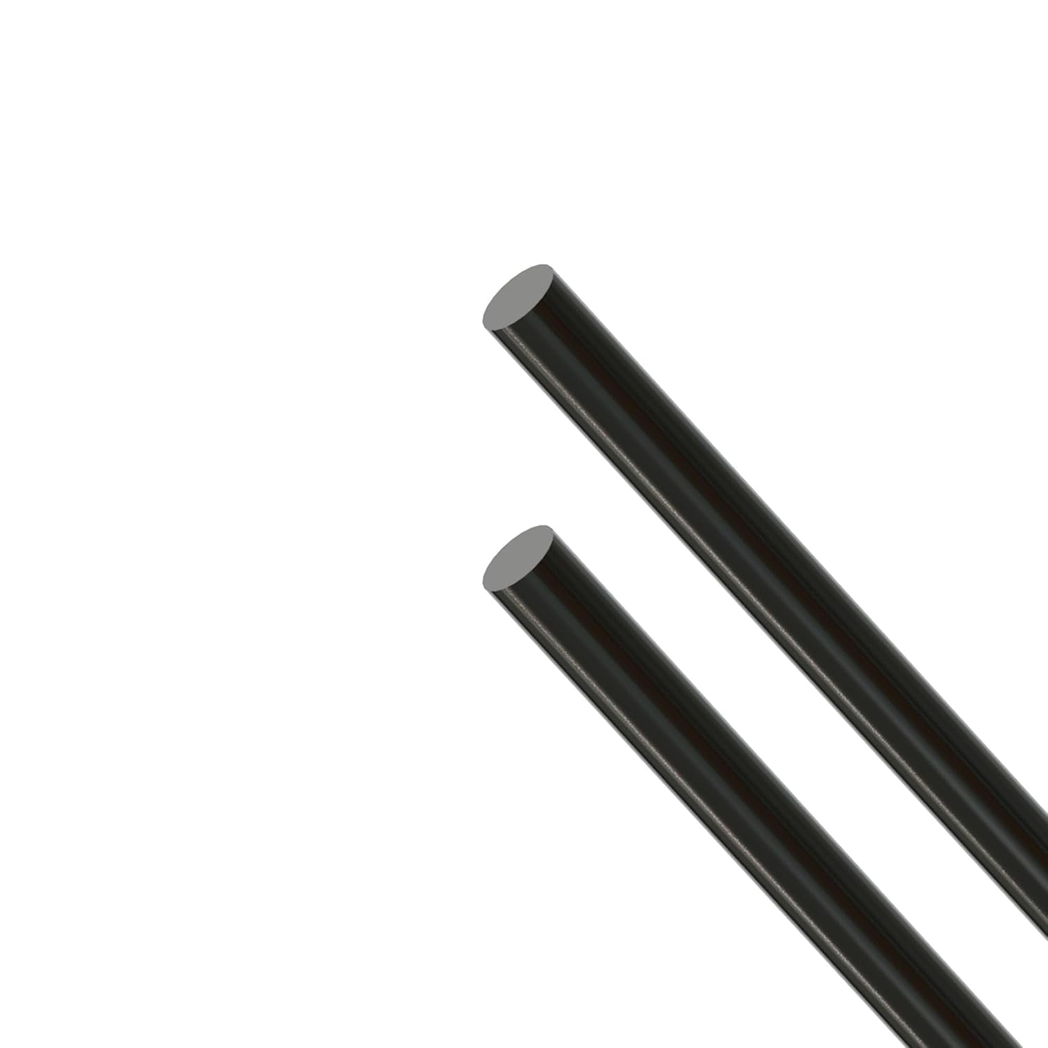 Carbon Fiber Rod, 8mm x 500mm Solid Matte Round Bar Pole for RC ...