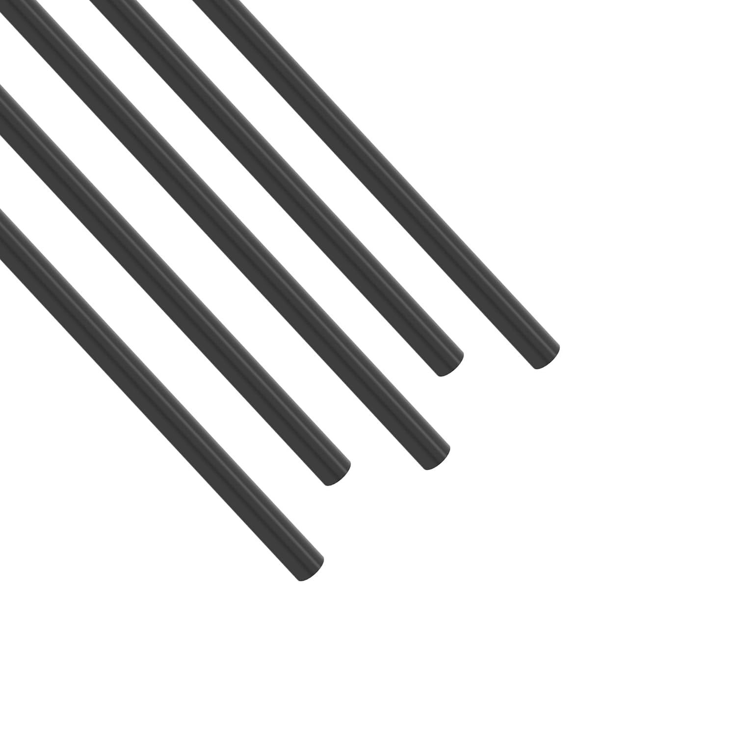 Carbon Fiber Rod,Solid Matte Round Bar Pole for RC Airplane DIY Craft ...