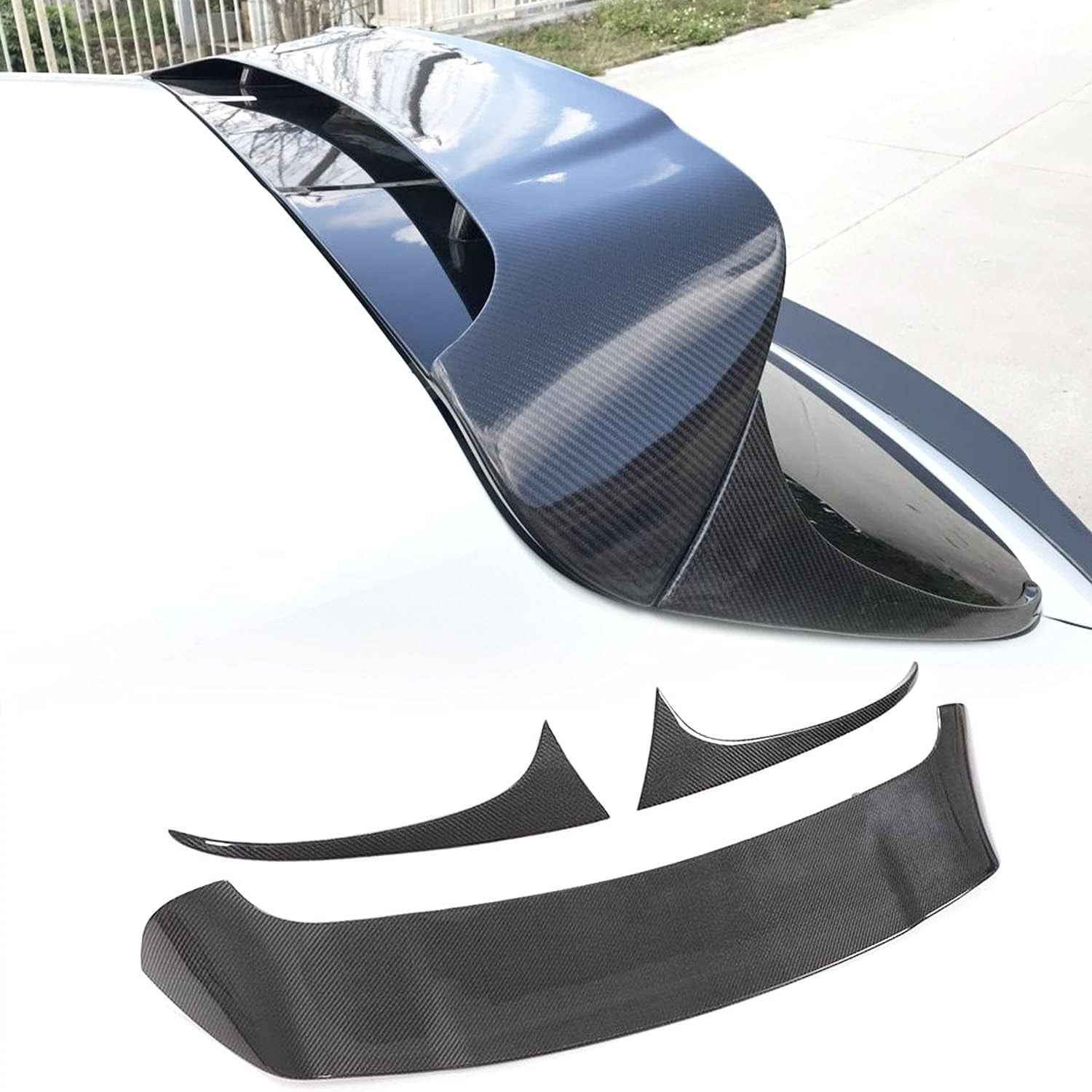 Carbon Fiber Roof Spoiler Fits for Porsche Macan Base/Turbo/GTS/S Sport ...