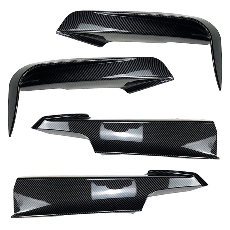 Carbon Fiber Set - Front Bumper Splitter Trim Kit, Fog Light Lamp Cover ...