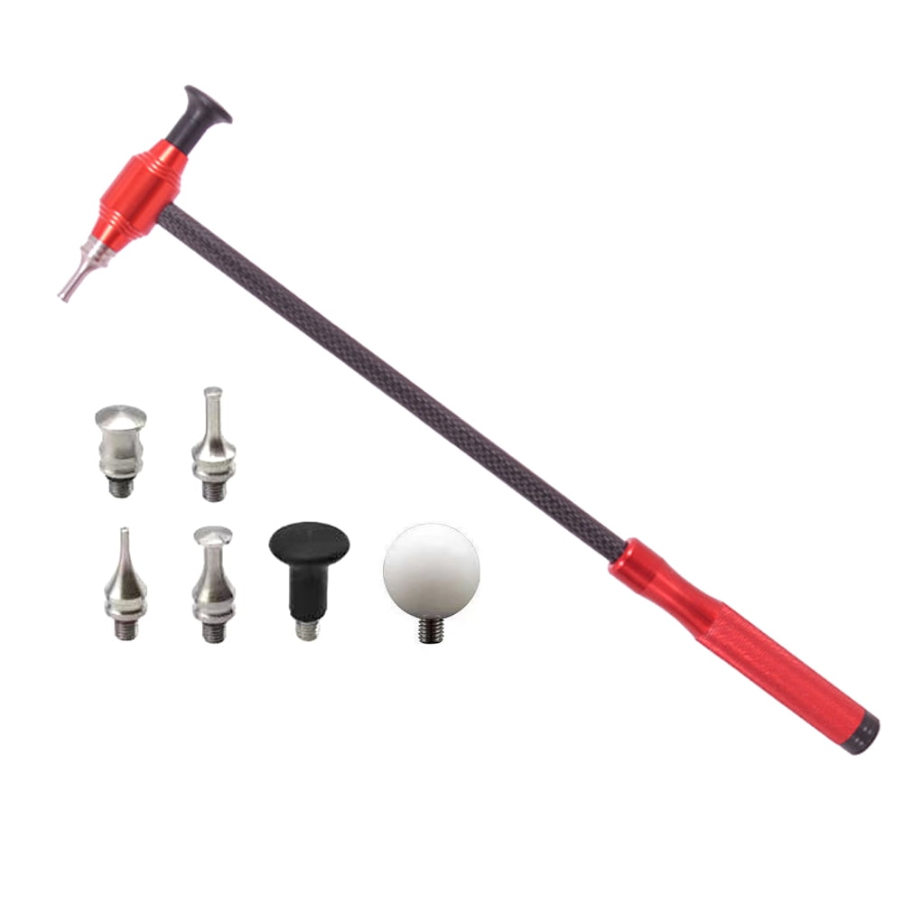 Carbon Fiber Sheet Metal Hammer with 5 Tips for Car Dent Repair Tool ...