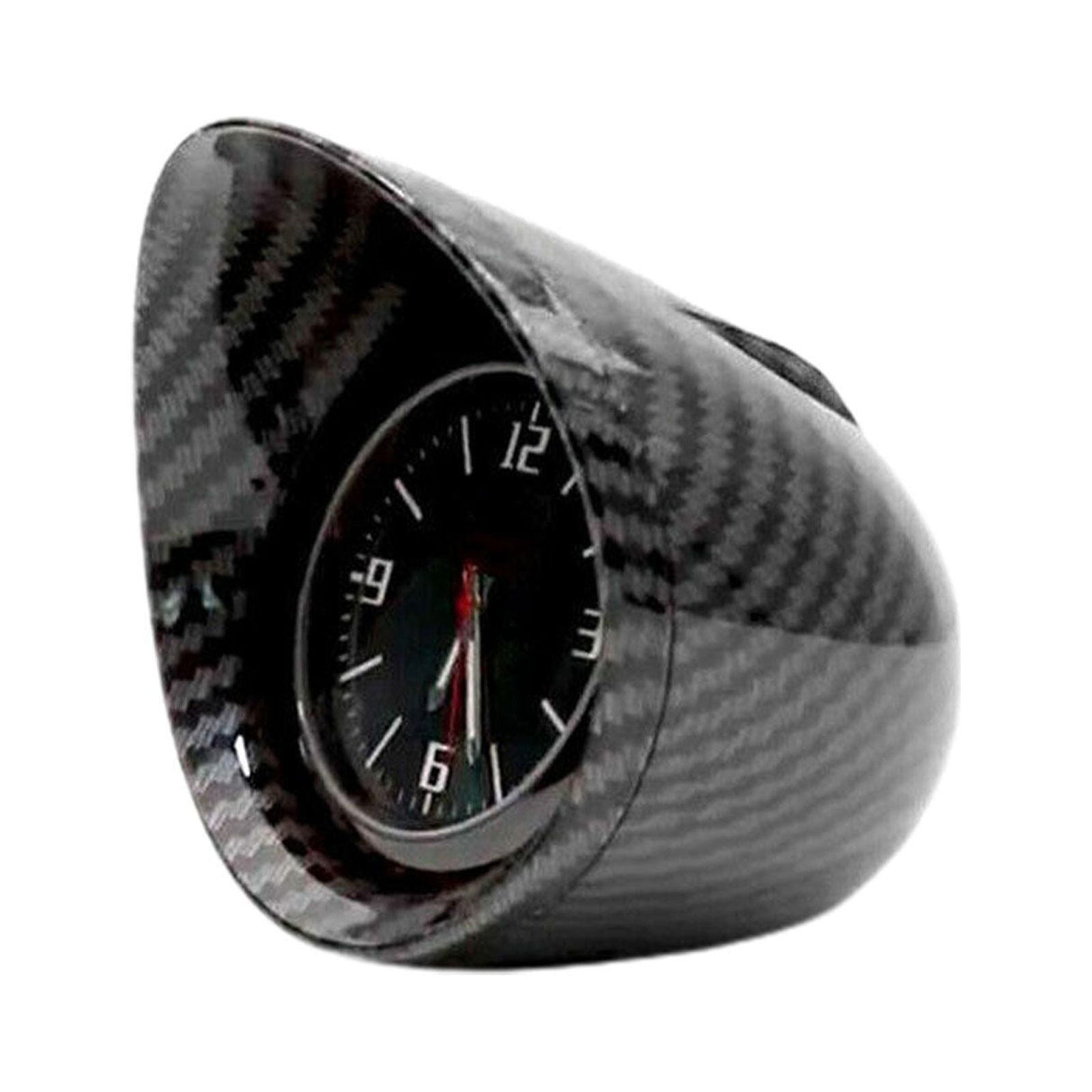 Carbon Fiber Shell Car Interior Dashboard Clock Luminous Accesso ...