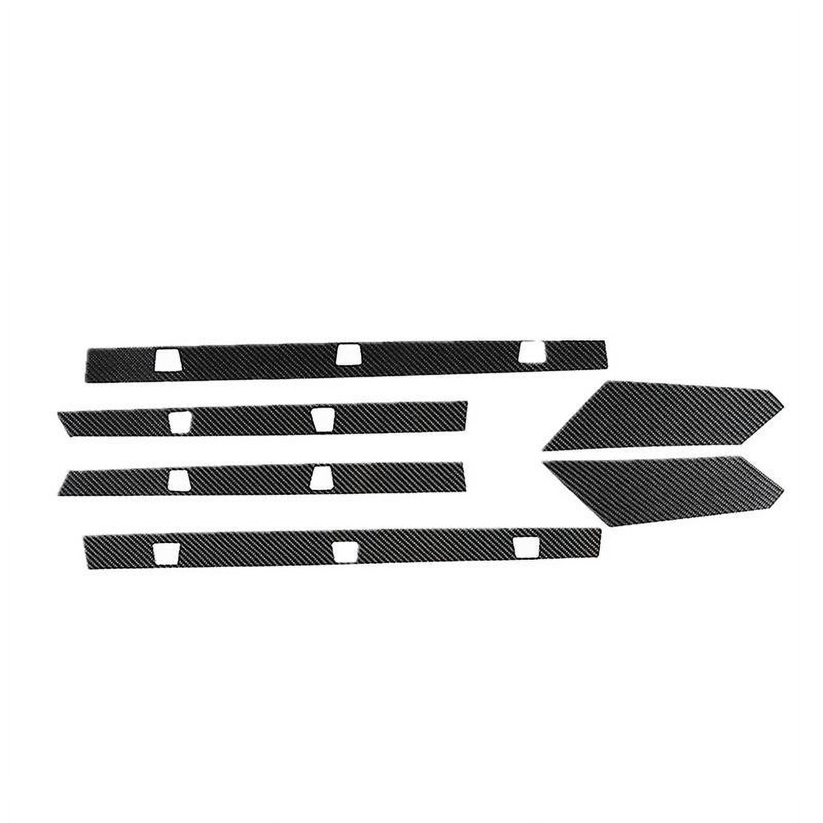 Carbon Fiber Side Skirts Protect Panel Trim Sticker Decoration For ...