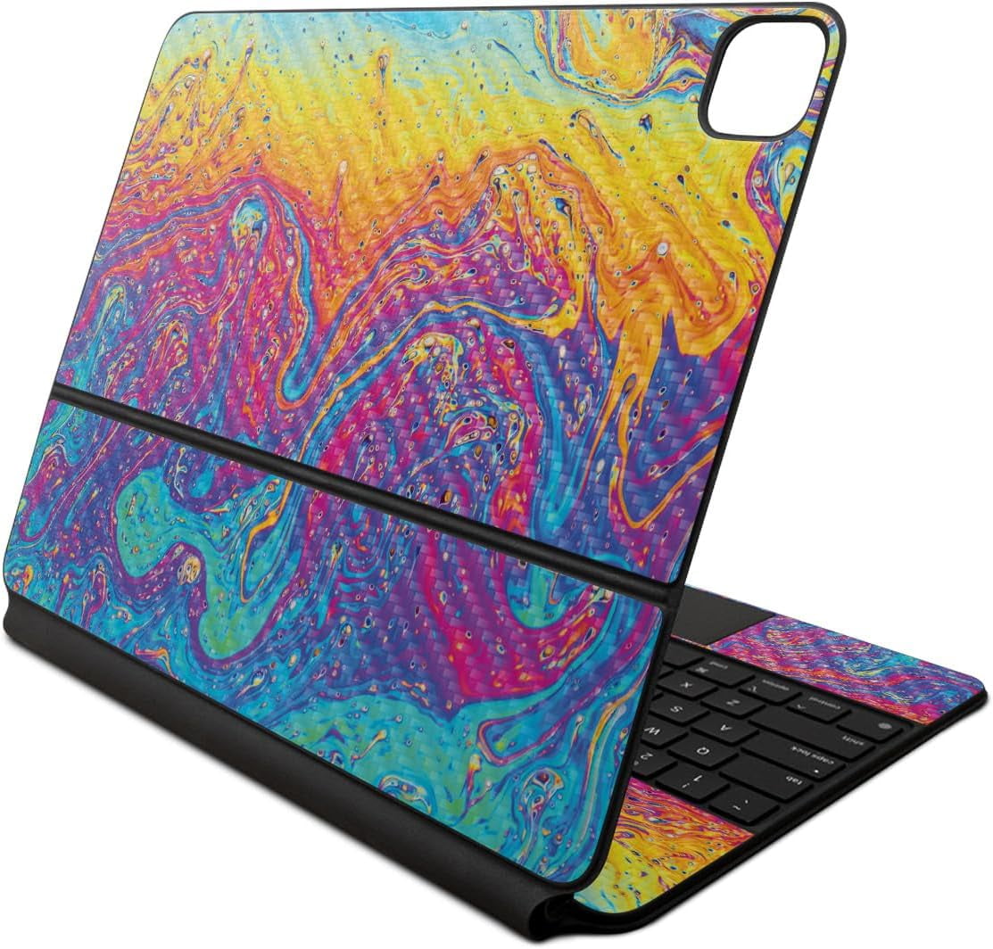 Carbon Fiber Skin Compatible with Apple Magic Keyboard for iPad Air 13-inch (M2) 2024 - Paint ...