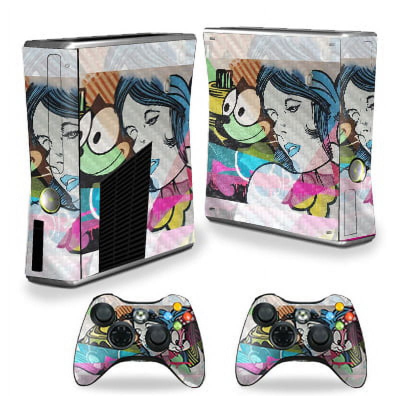 Carbon Fiber Skin Compatible With X-Box 360 Xbox 360 S console Bunny ...