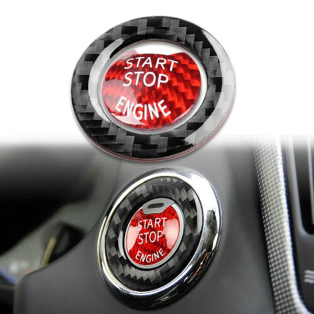 Carbon Fiber Start Button Ignition Switch Cover for Infiniti Q50 14-19 ...