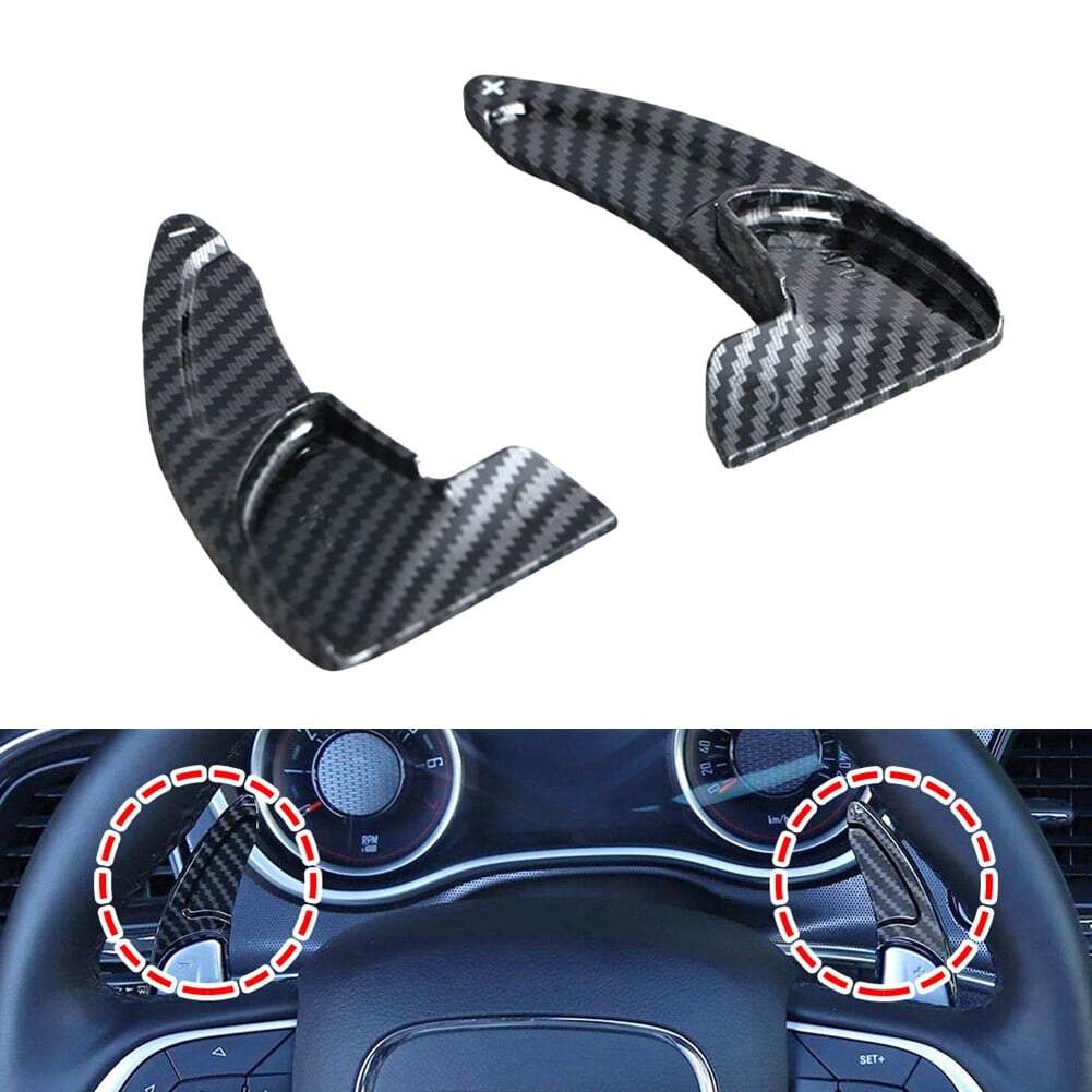 Carbon Fiber Steering Wheel Paddle Shifter Extension For Dodge For ...