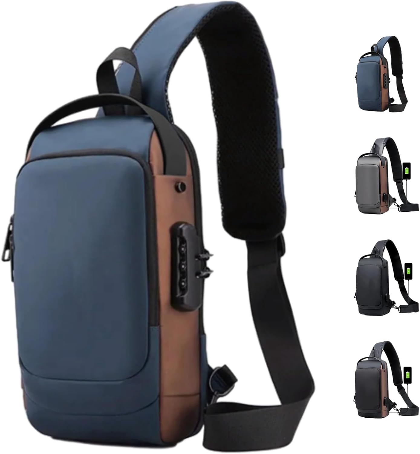 Carbon Fiber Streamline Anti-Theft Sling Bag, Anti-Theft Crossbody ...