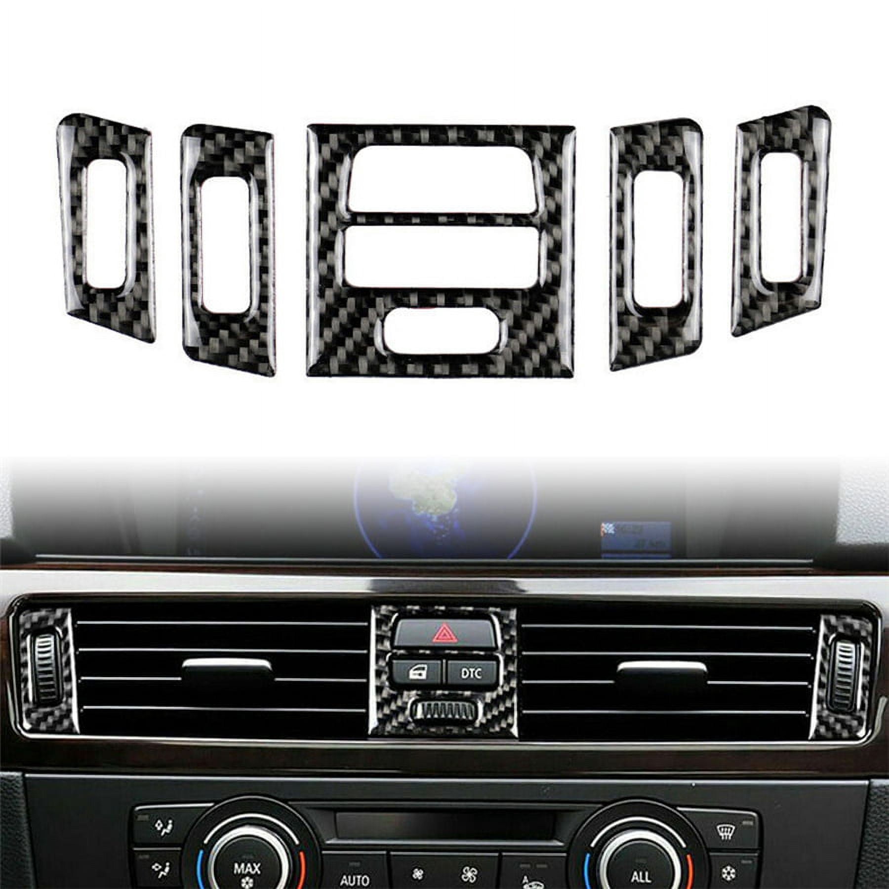 Carbon Fiber Style Center Dash Air Vent Trim For BMW 3 Series E90 E92 ...