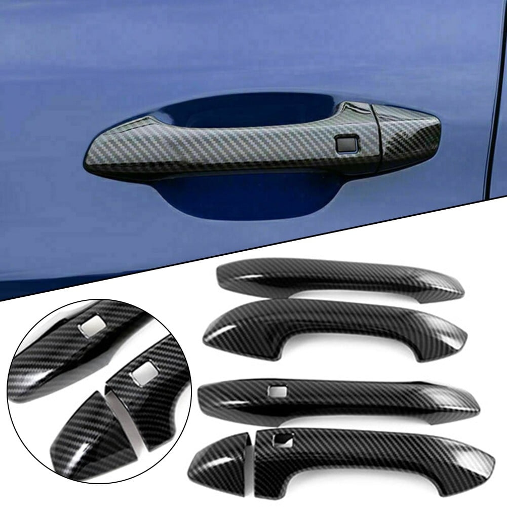 Carbon Fiber Style Exterior Car Door Handles Cover Trim for Kia K5 2020 ...