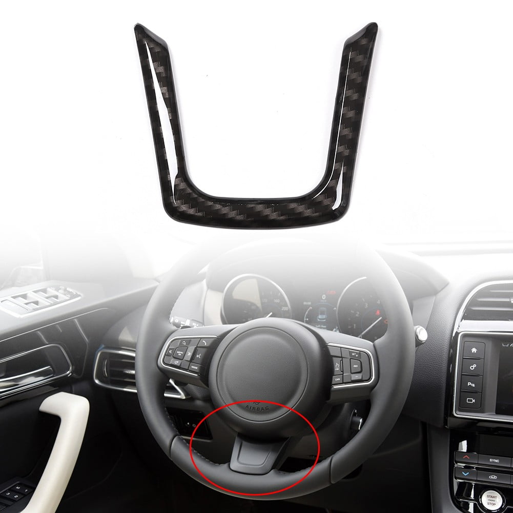 Carbon Fiber Style For Jaguar XE XF F Pace 16 21 Steering Wheel Cover Decor Trim Walmart