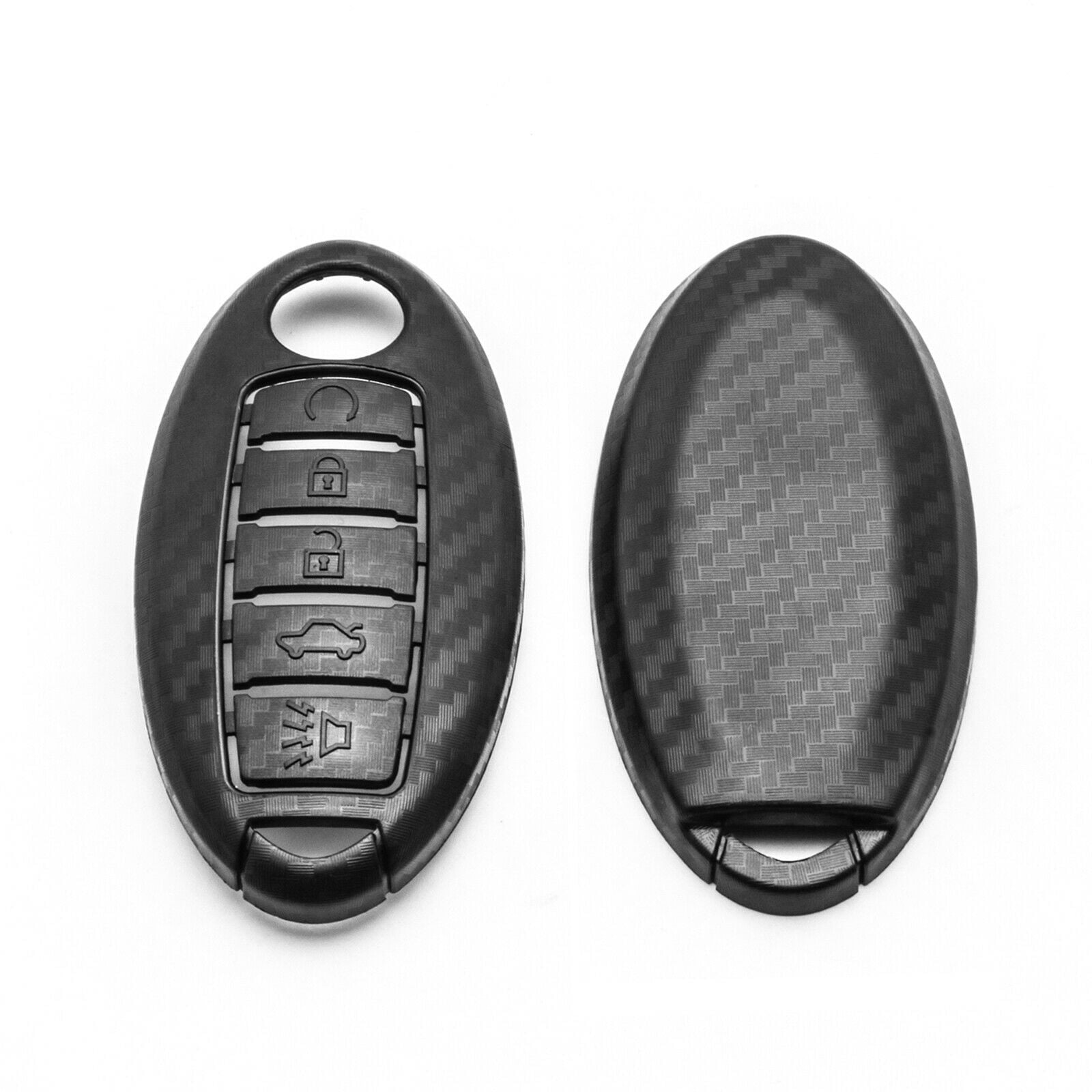 Carbon Fiber Style For Smart Key Fob Cover Case Holder For Infiniti 5 ...