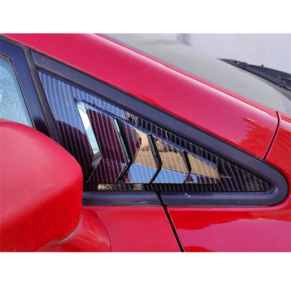 Carbon Fiber Style Side Front Window Louver Shutter Cover For Honda ...