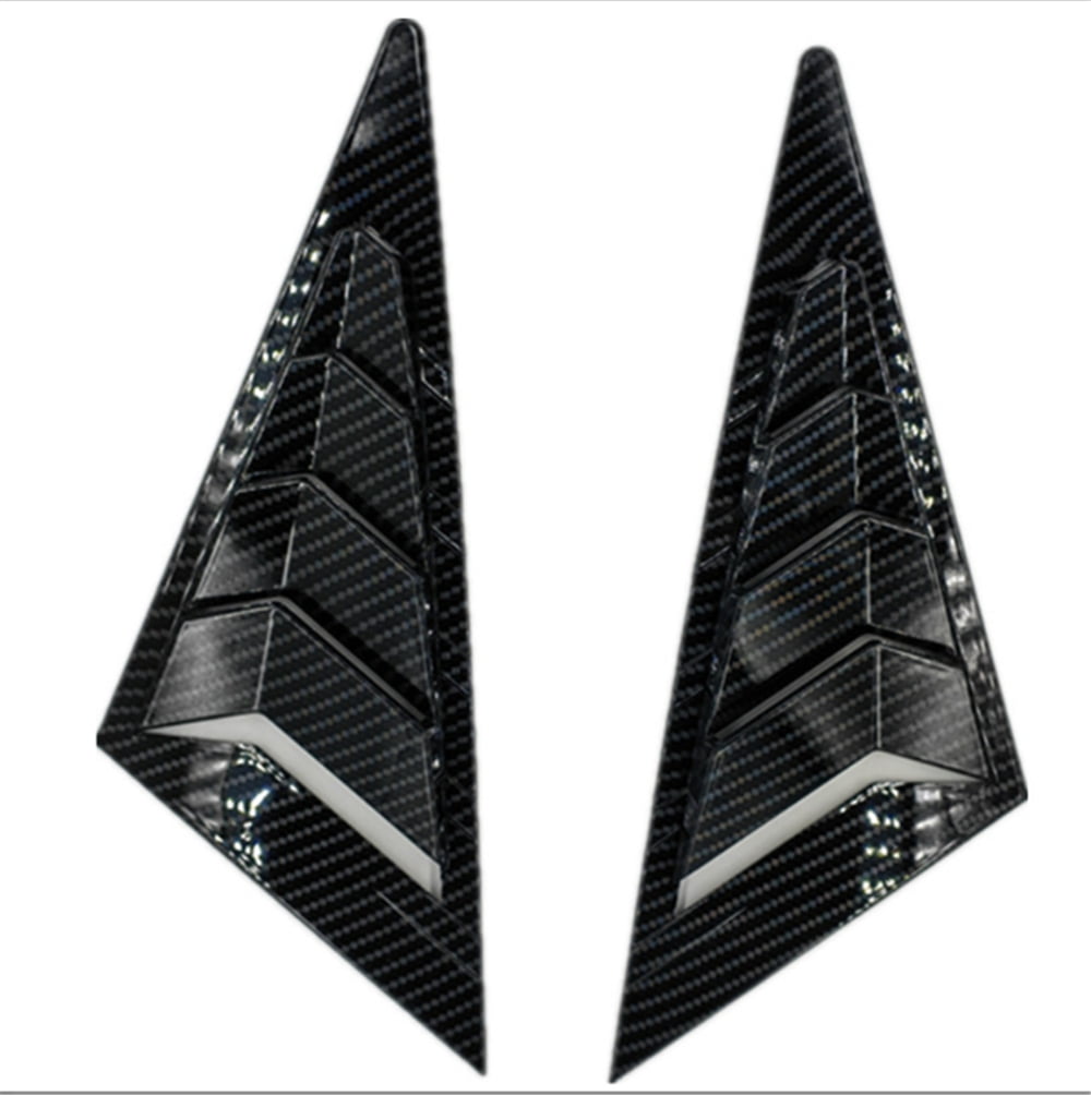 Carbon Fiber Style Side Front Window Louver Shutter Cover For Honda ...
