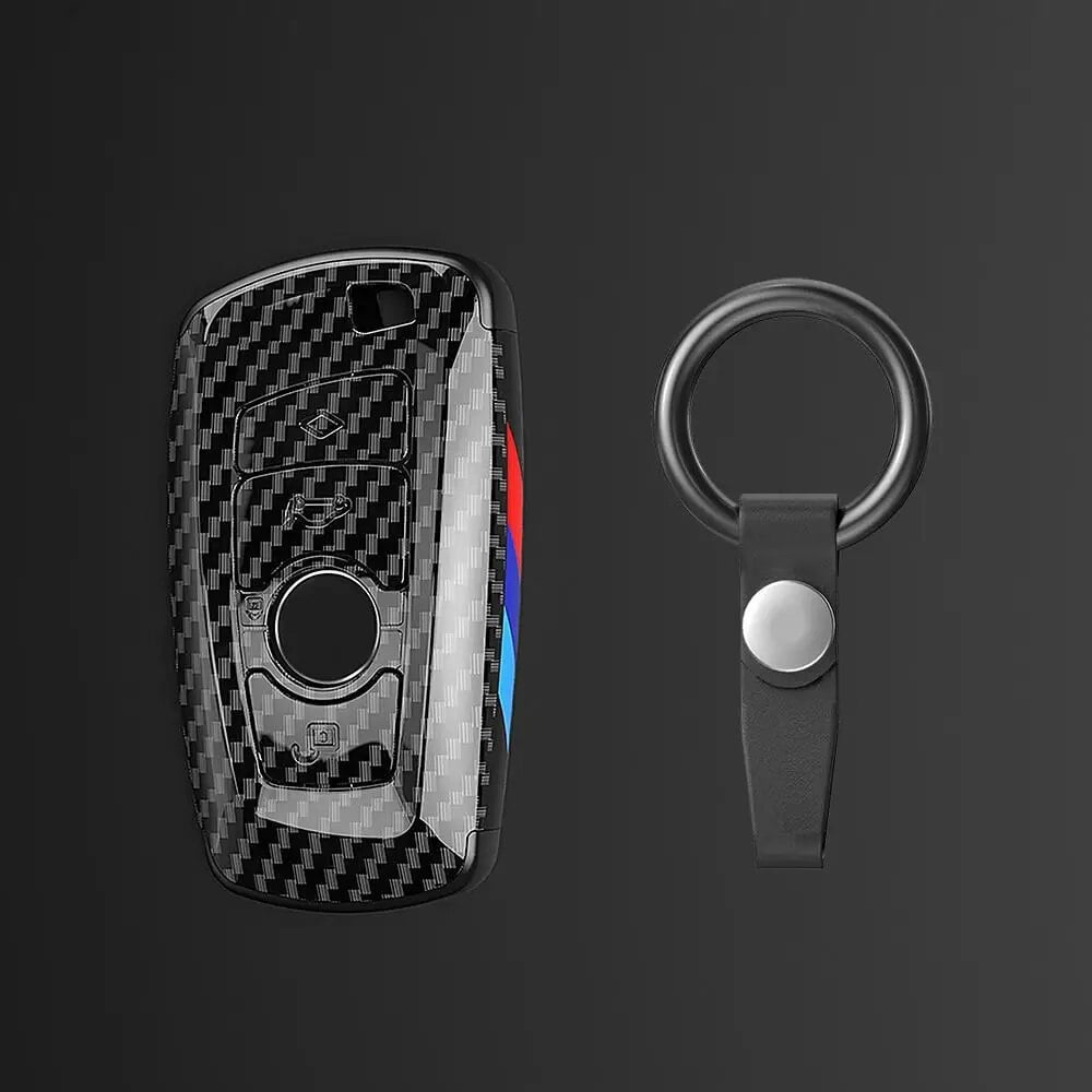 Carbon Fiber Style fashion car key cover Shell For BMW X3 X5 X6 X7 F34 ...