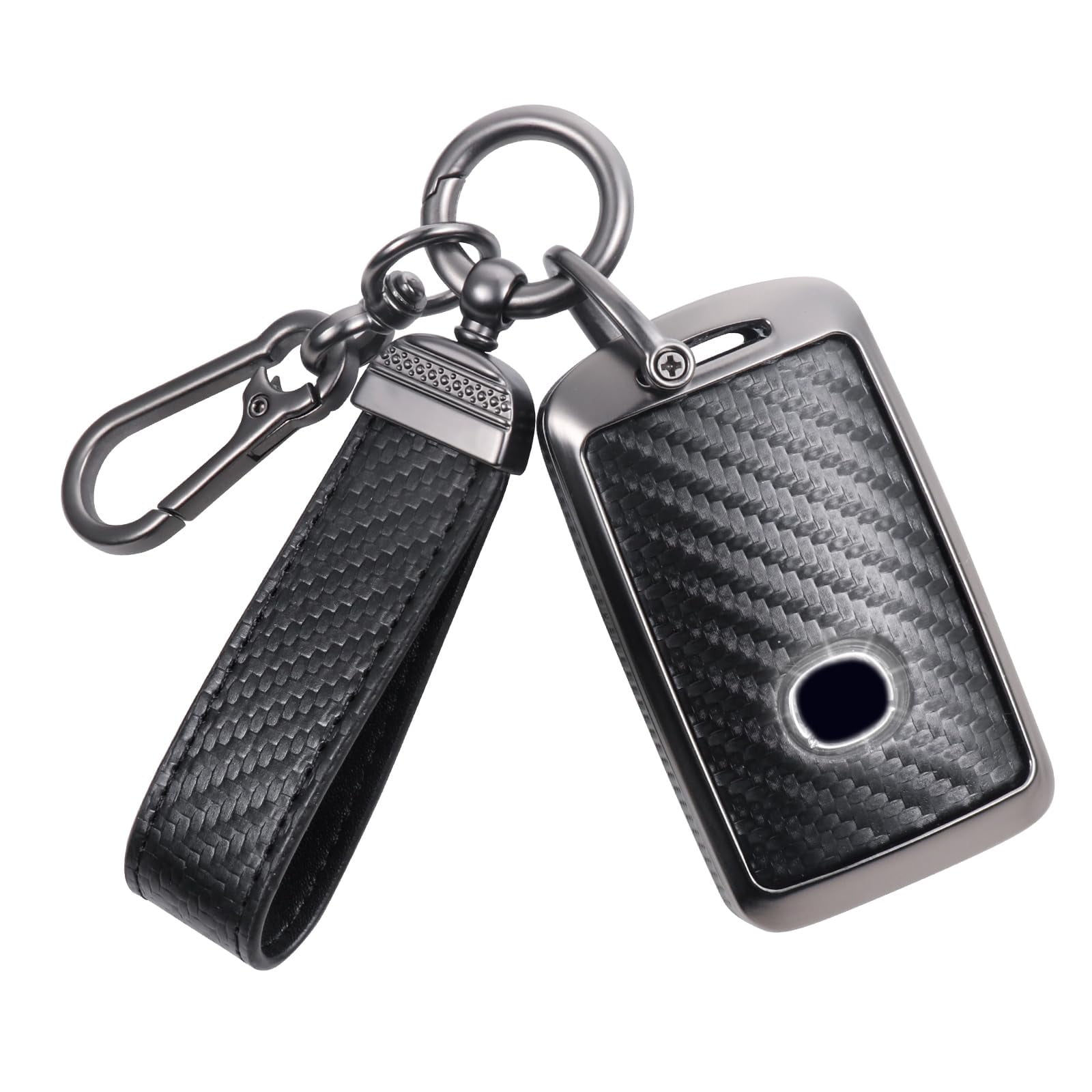 Carbon Fiber Texture Key Fob Cover Compatible with 2019-2022 Mazda 3, Mazda 3 Hatchback, 2020 ...
