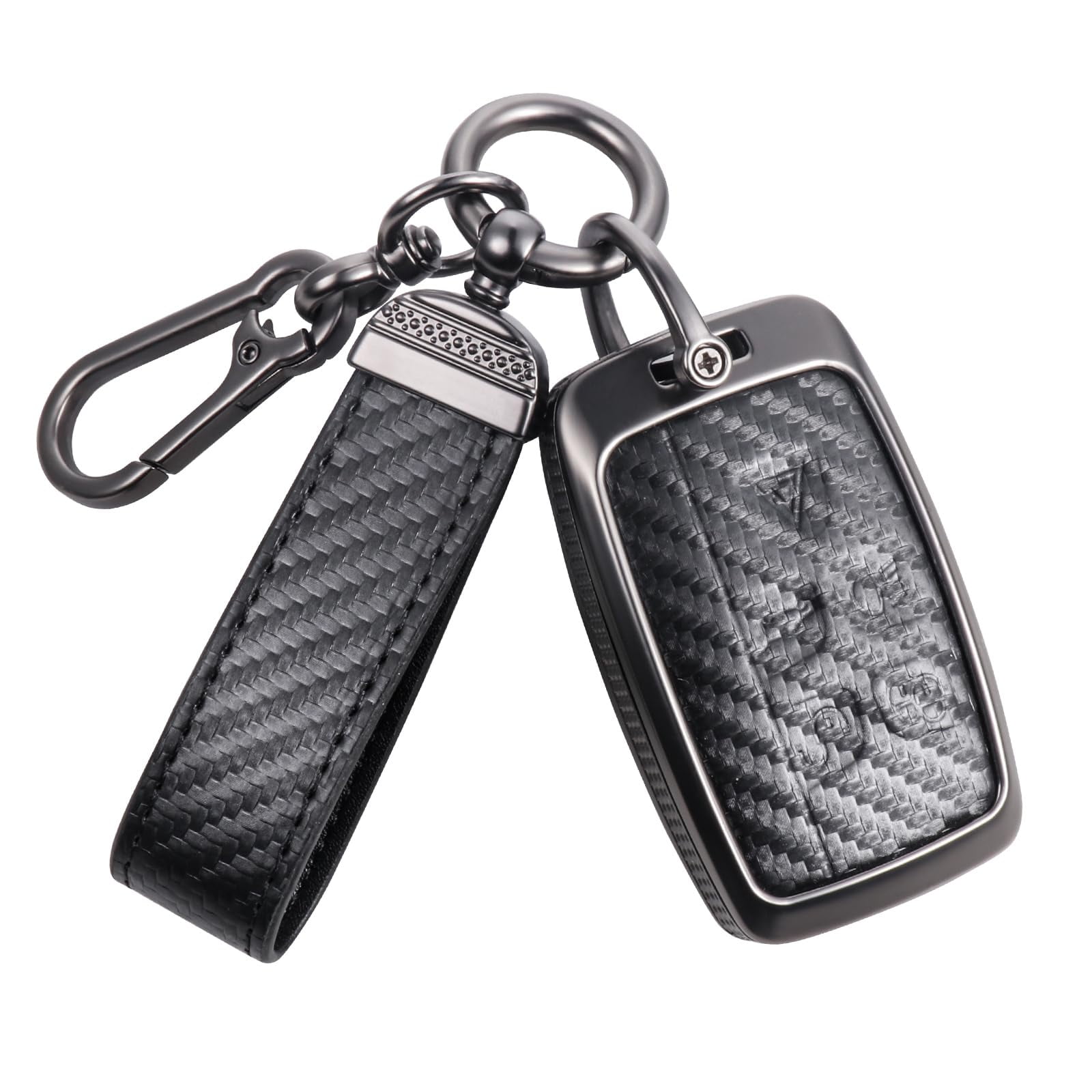 Carbon Fiber Texture Key Fob Cover Compatible with Land Rover Range ...
