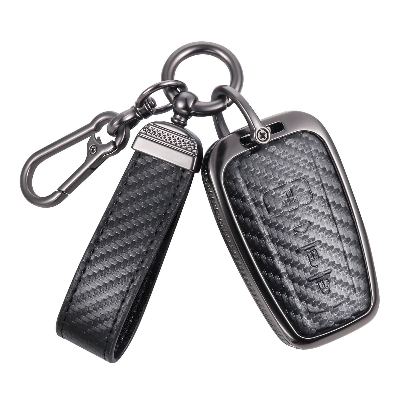 Carbon Fiber Texture Key Fob Cover Compatible with Toyota 2018-2022 ...