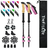 Xtrempro TK01-BK Hiking Trekking Poles Sticks Lightweight 7075 Aluminum ...