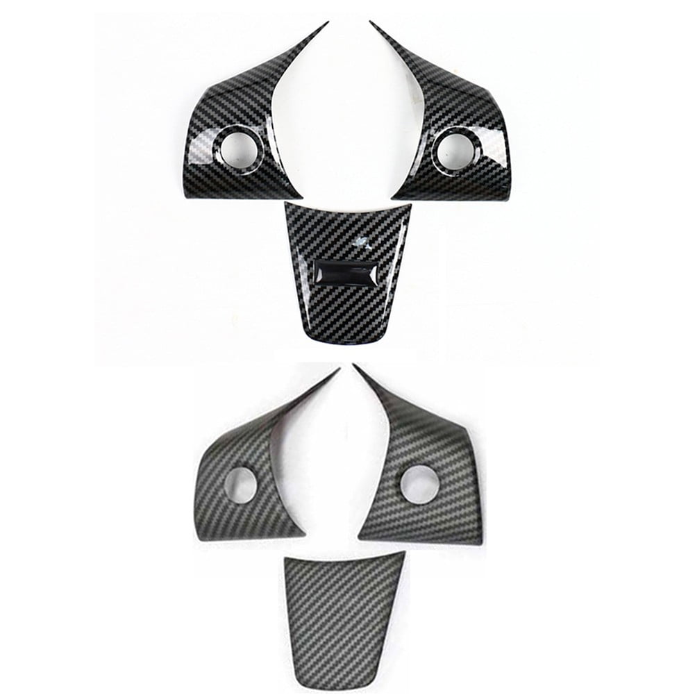 Carbon Fiber Trim Steering Wheel Cover For Tesla Model 3 Y Enhances ...