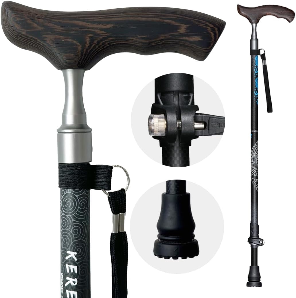 Carbon Fiber Walking Cane, Telescopic Ultralight Walking Stick for ...