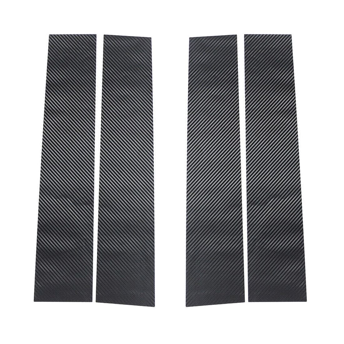 Carbon Fiber Window Center Pillar Post Stickers Trim Kit - Front Set ...