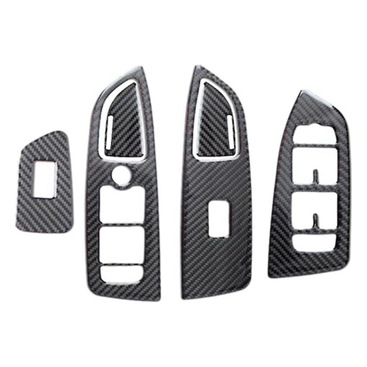 Carbon Fiber Window Glass Lift Button Switch Cover Door Armrest Panel ...