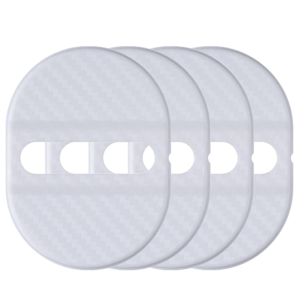 Carbon Fibre Car Door Lock Protective Cover Anti Rust X0A7 W4L4 ...