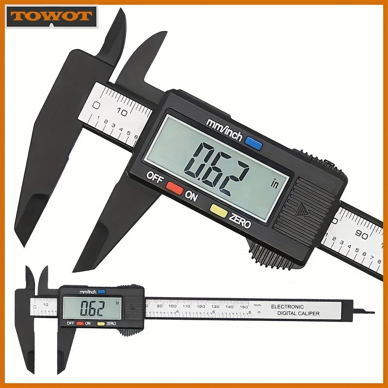 Carbon Fibre Digital Calipers - 200mm/150mm/100mm Electronic Vernier ...