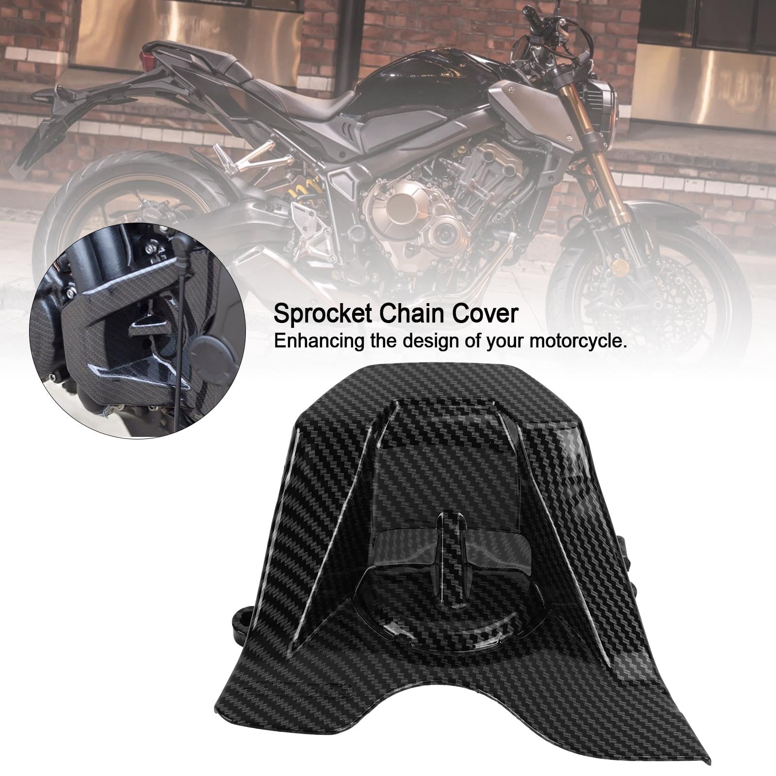 Carbon Front Sprocket Chain Cover Guard For Honda CBR650R CB650R 2019 ...