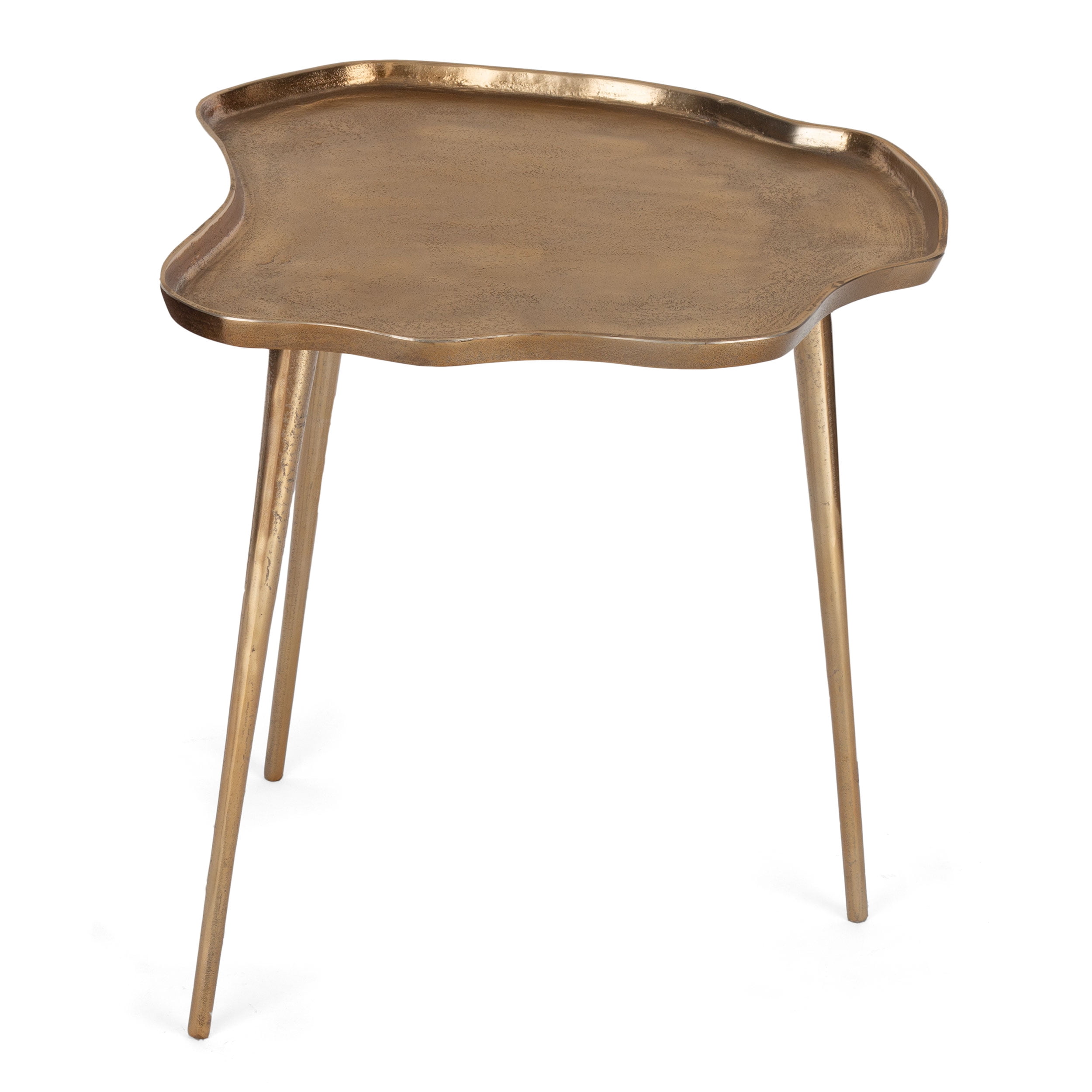 Vertuu Design Evianna Aluminum Side Table in Gold - Walmart.com