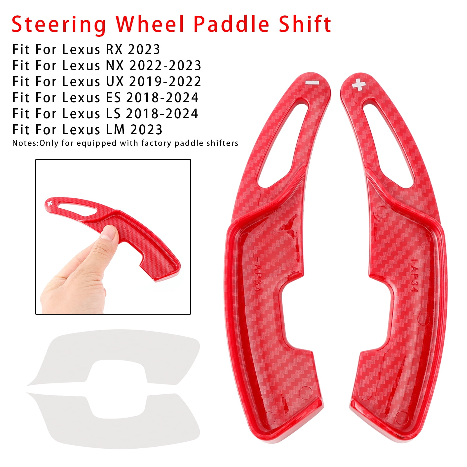 Carbon Look Steering Wheel Paddle Shifter Extension For Lexus RX NX ...