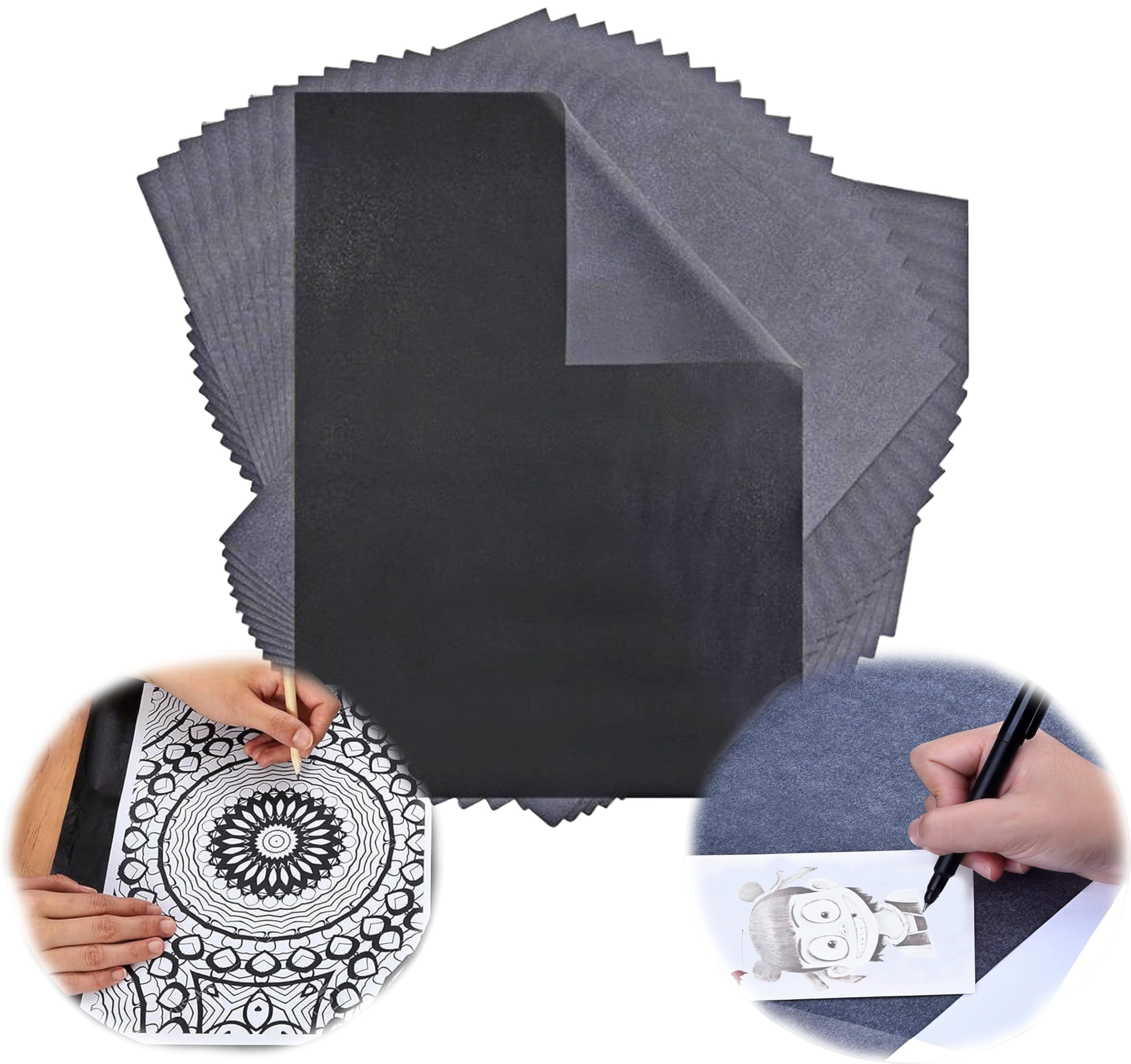 Carbon Paper for Tracing RRF12 - 100 Sheets Carbon Transfer Paper ...