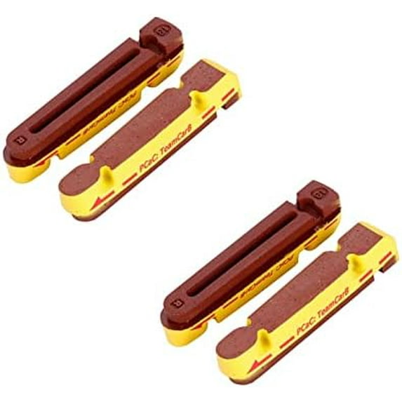 Carbon Rim Brake Pads, Cork and Carbon Compound, Compatible with All Road Bike Series Including ...